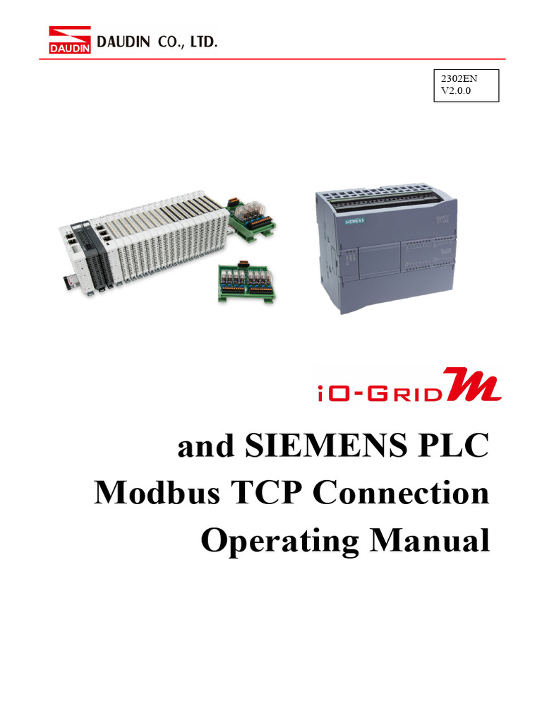 IO-GRID M Modbus TCP Connection Operating Manual(Siemens 1200) En | PDF | Programmable Logic ...