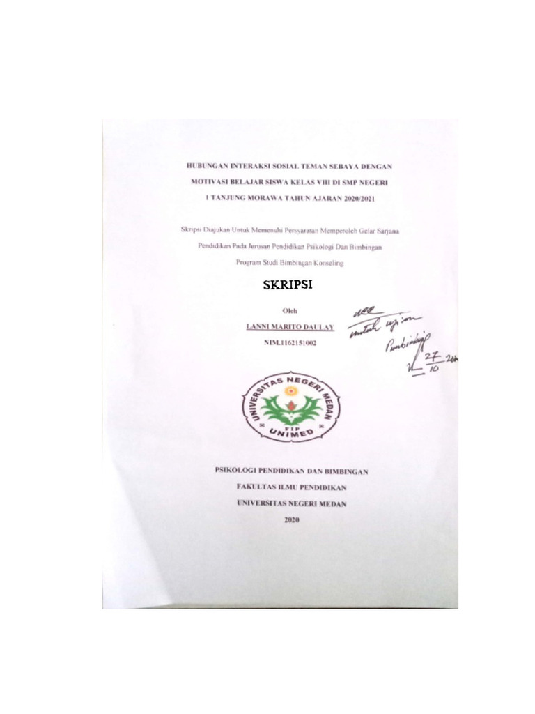 Skripsi Lengkap Print Besok | PDF