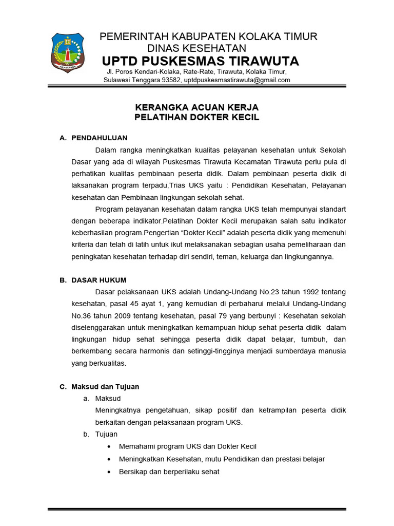 Kak Uks Dokcil | PDF | Kesehatan Holistik