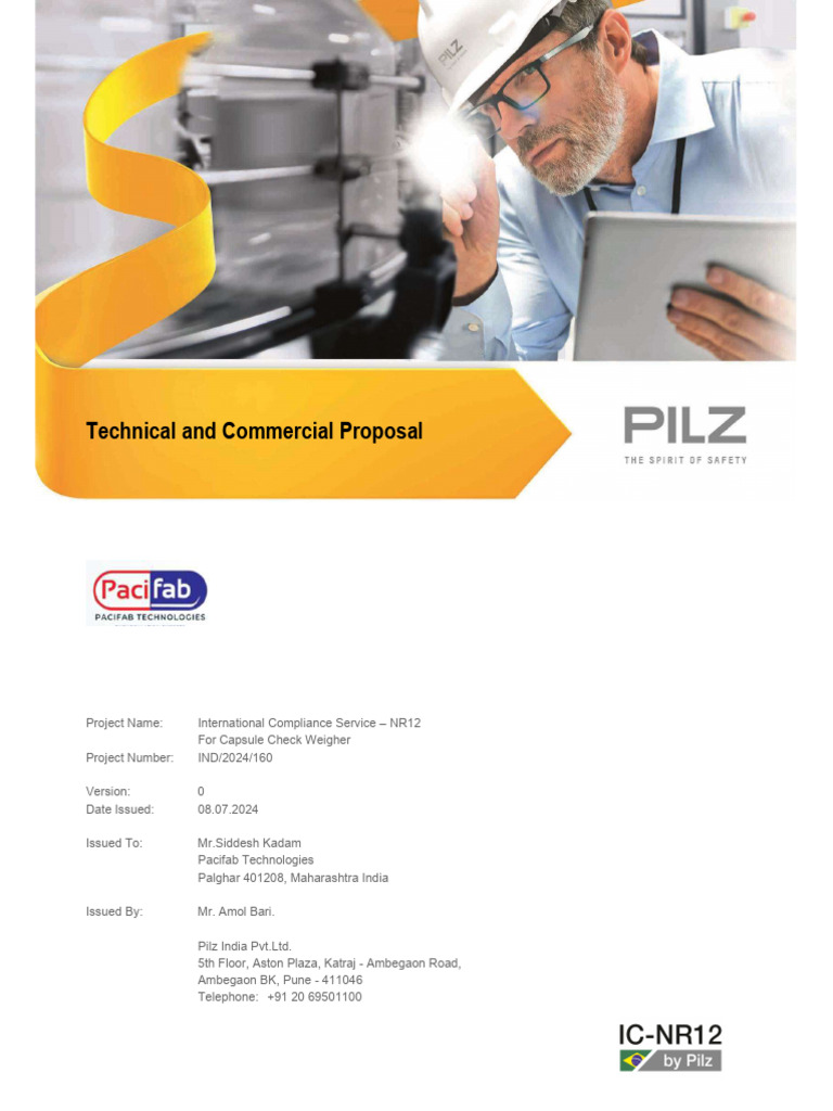 160 - Pacifab Technologies - NR12 Compliance For Capsule Filling Machines and Other Equipments ...