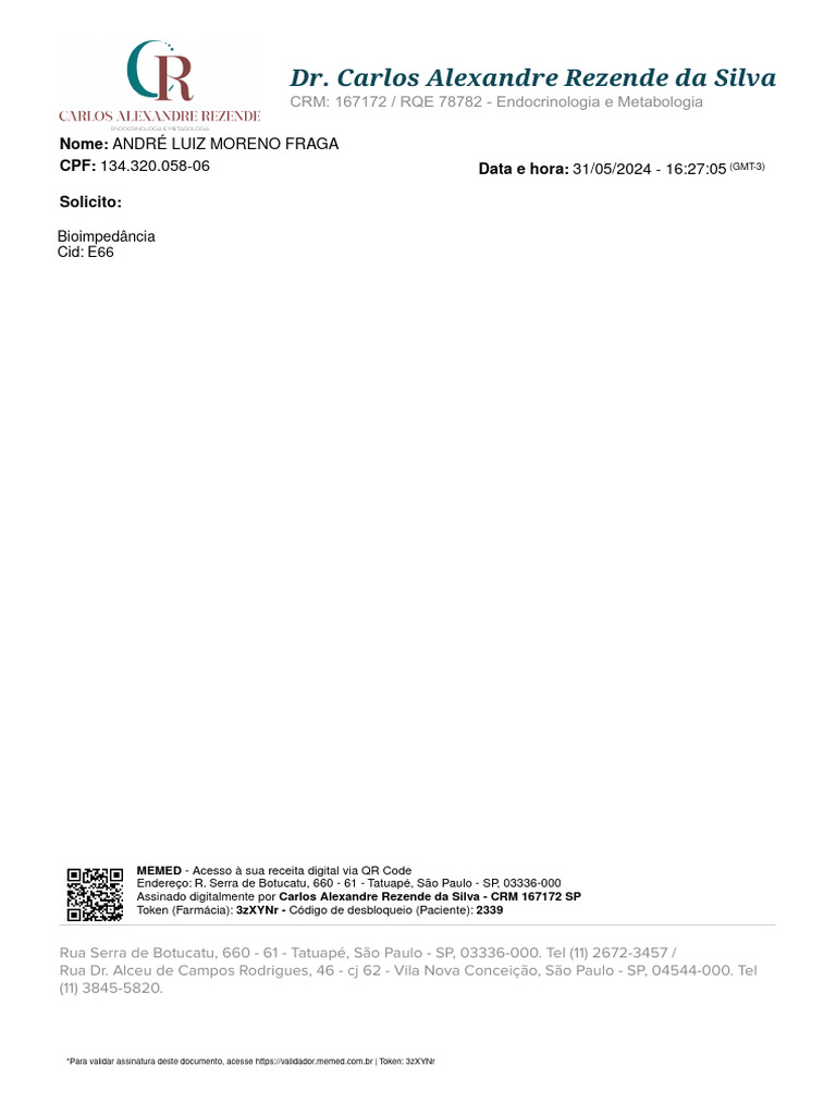 Exame André Fraga | PDF