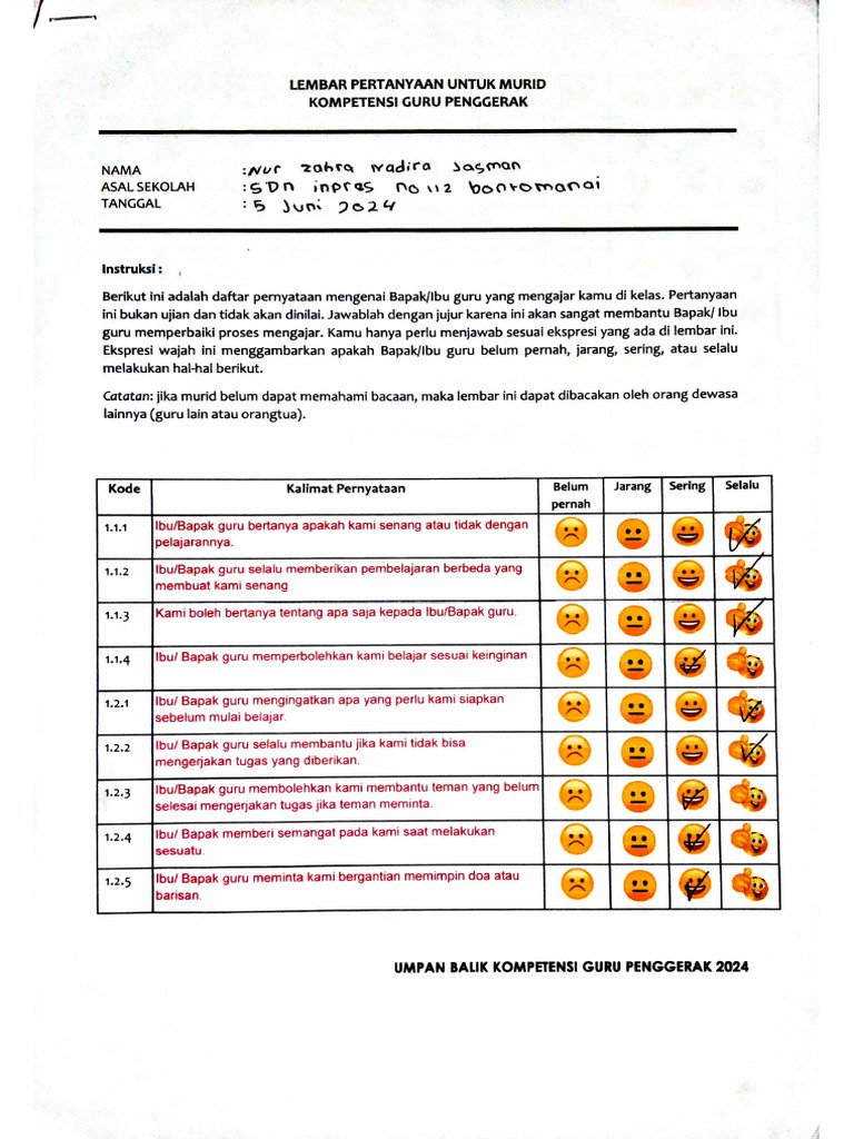LK Untuk Murid | PDF