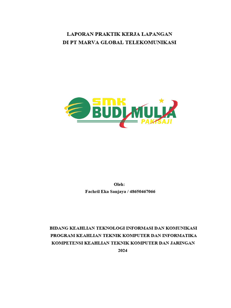 Laporan PKL Mulia Sakti EDIT | PDF | Karier & Perkembangan | Seni