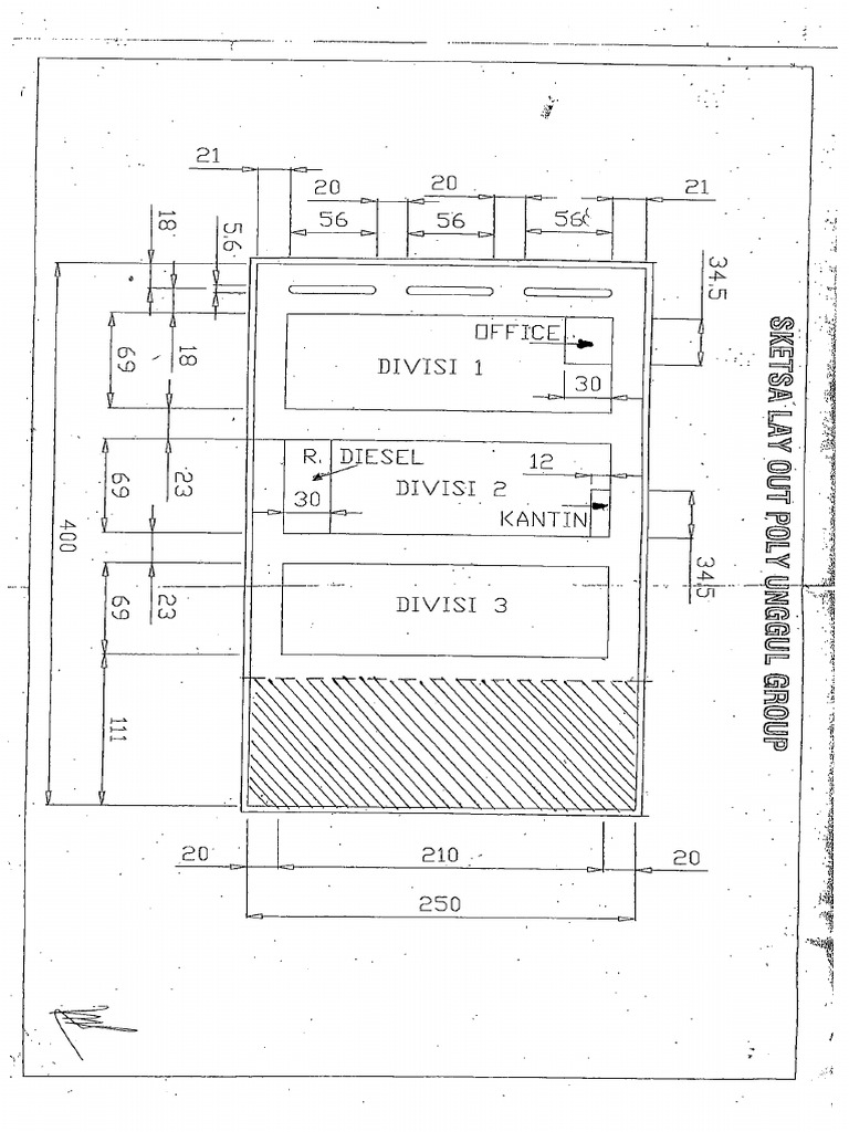 Sketsa Layout Poly Unggul Group | PDF