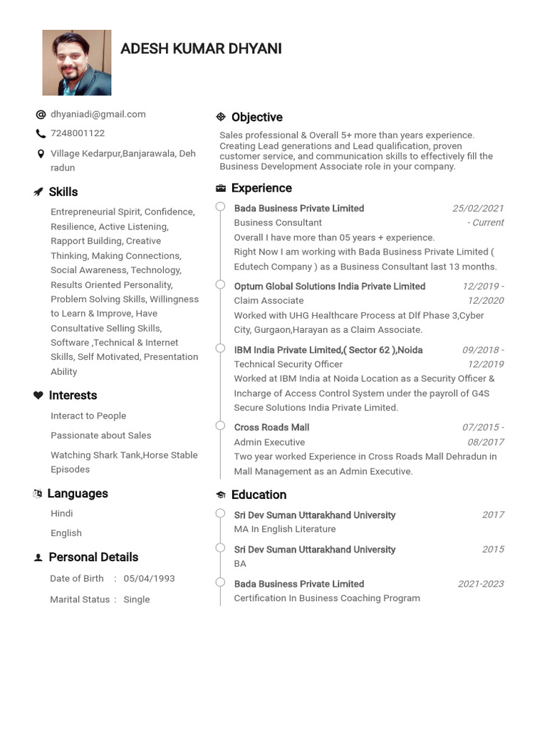 Naukri ADESHKUMARDHYANI (1y 1m) | PDF