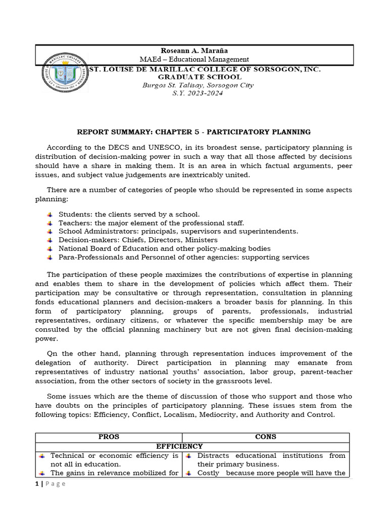 Educ. Planning Chapter 5.1 | PDF | Career & Growth