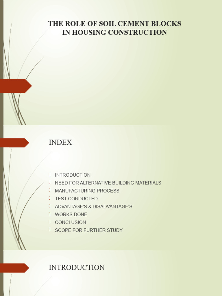 Cement Soil Blocks | PDF | Mortar (Masonry) | Cement