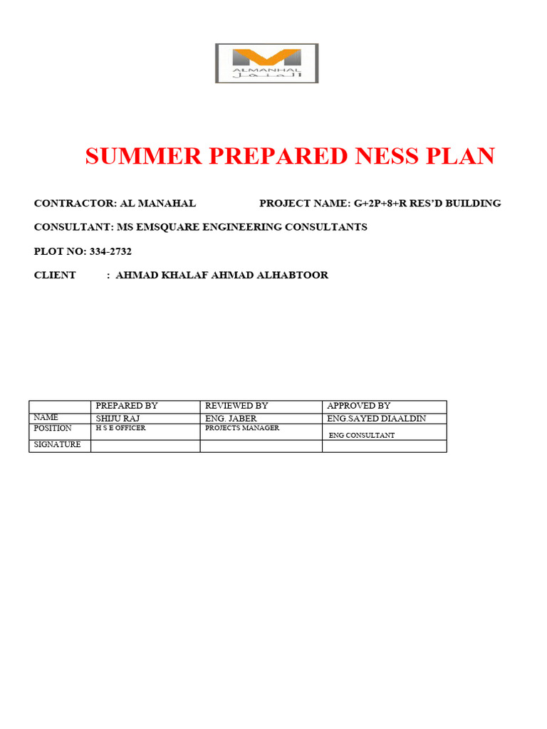 SUMMER PREPAREDNESS PLAN Fuji Revised 08.05.17 Approved - Compressed ...