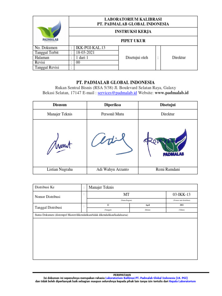 IKK-PGI-KAL.13-PIPET UKUR PADMALAB | PDF