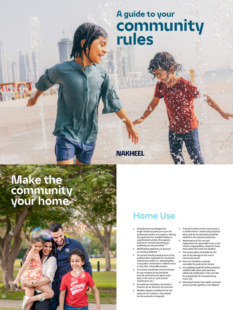 Nakheel Home Rental - Community Rules - Screen | PDF | Waste | Pet