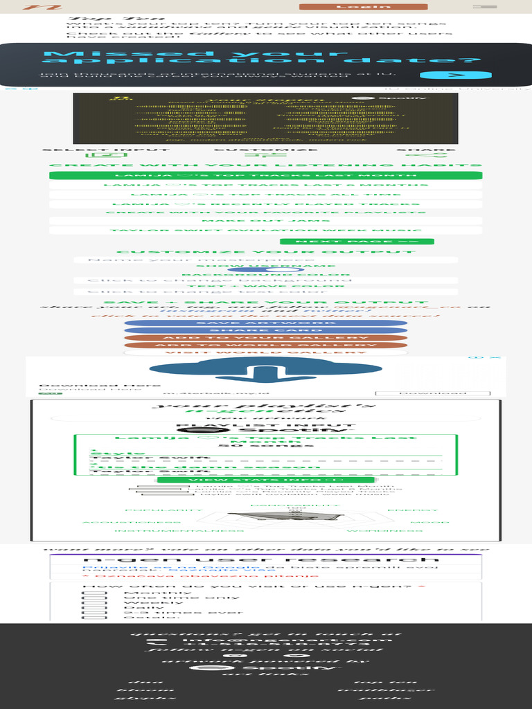 Create Soundwave Visualizations of Top Songs | PDF | Information ...
