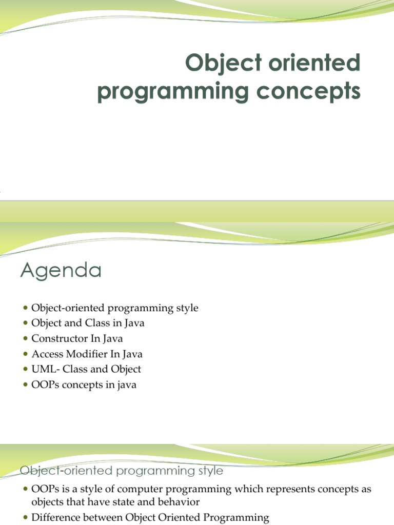 ITE 2132 - Object Oriented Programming Concepts | PDF | Programming | Constructor (Object ...