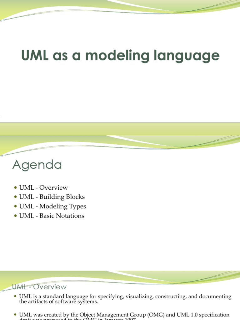 ITE 2132 - UML As A Modeling Language | PDF | Unified Modeling Language | Class (Computer ...