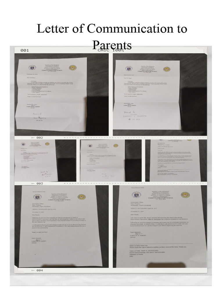 Communication Letter | PDF