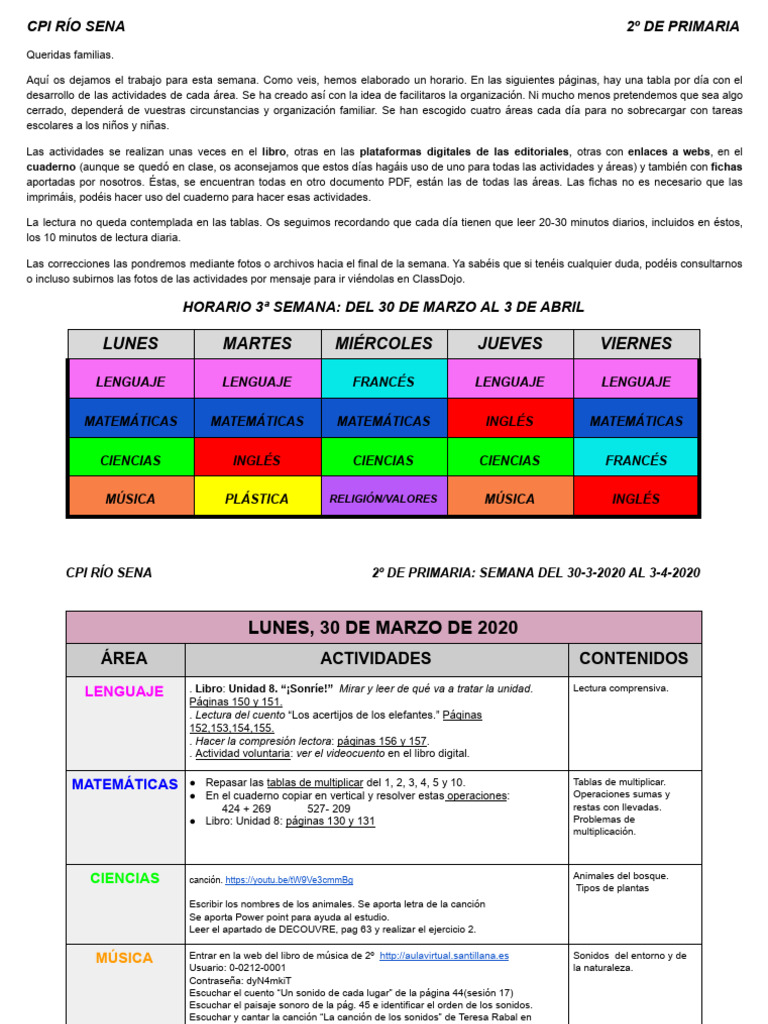 TAREAS 2 Primaria | PDF