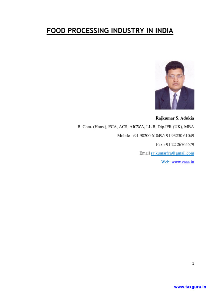 Food Processing Book | PDF | Food Processing | Food Industry