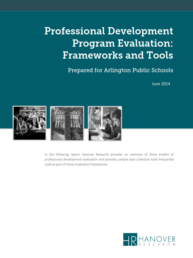 Professional Development Program Evaluation Frameworks and Tools ...