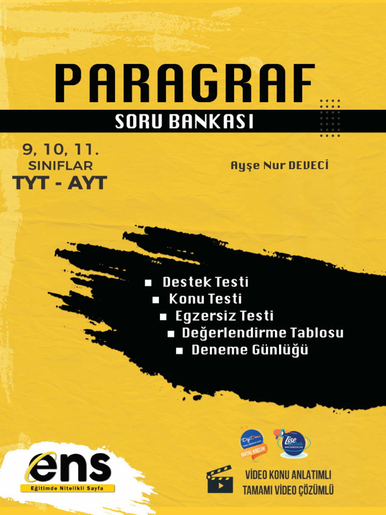 TYT AYT PARAGRAF SORU BANKASI - ENS - Ornek | PDF