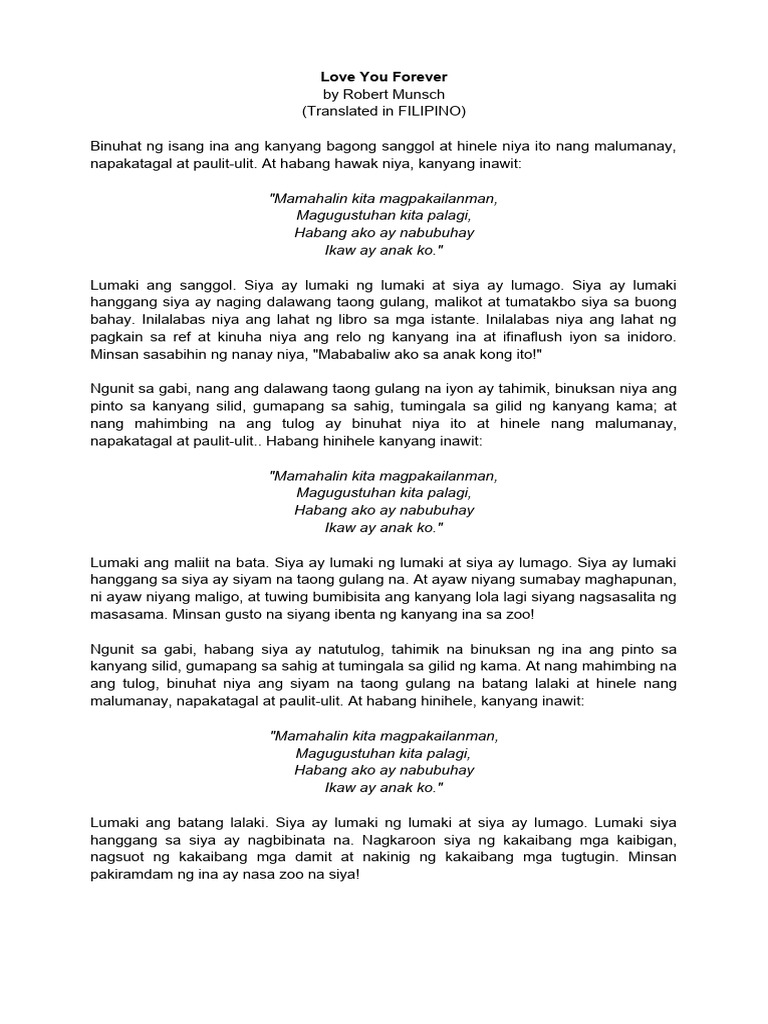 Love You Forever | PDF