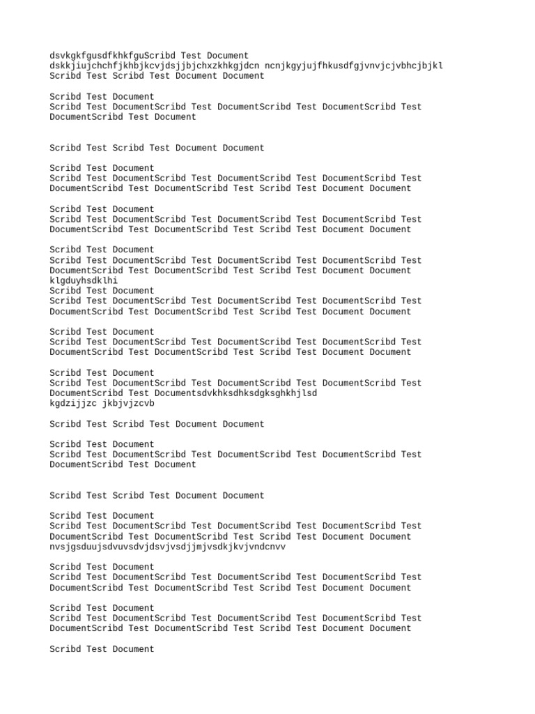 Scribd Test Document1cs NB - Copycxzcvv5 | PDF