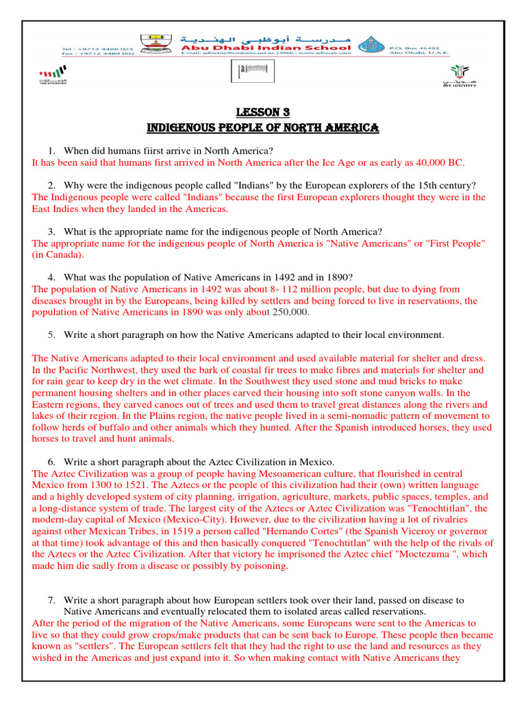 Indigenous Peoples of North America | PDF | Indigenous Peoples Of The ...