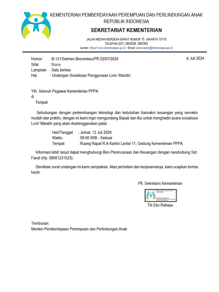 Sosialisasi Bank Mandiri - Sign | PDF
