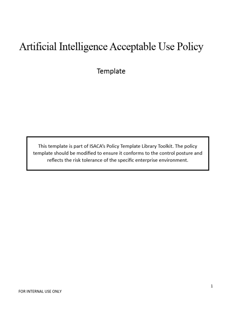 3 - AI Acceptable Use Policy | PDF | Artificial Intelligence ...