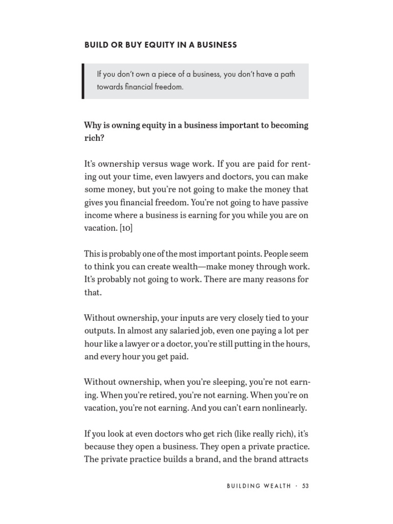 Importance of Business Equity Ownership | PDF | Equity (Finance) | Stocks