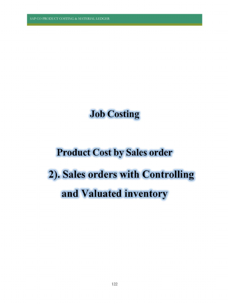 Product Cost Sales Order | PDF