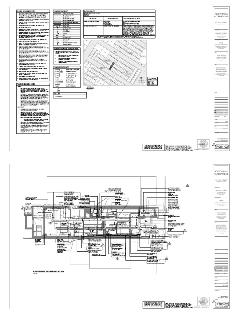 155 14th - Revised Plumbing Complete Set | PDF