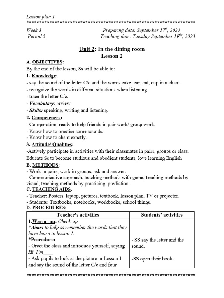 Ta1 - Week 3 | PDF | Teaching Method | Procedural Knowledge