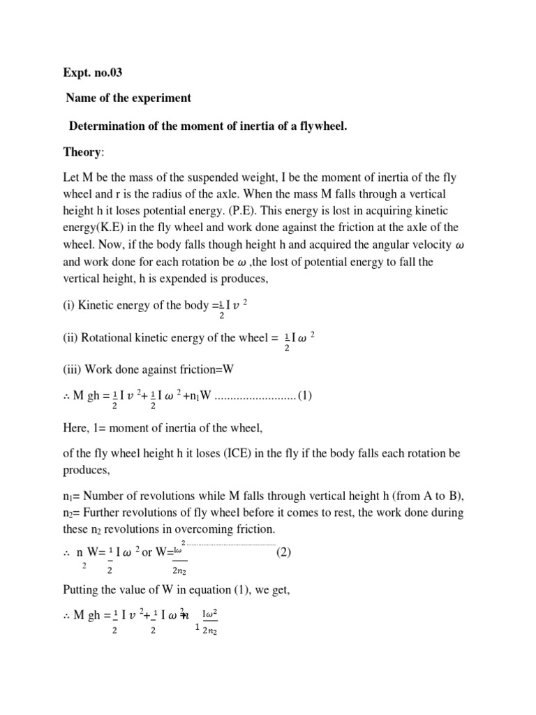 HSC 1st paper Expt 3 with value | Download Free PDF | Physical Phenomena | Physics