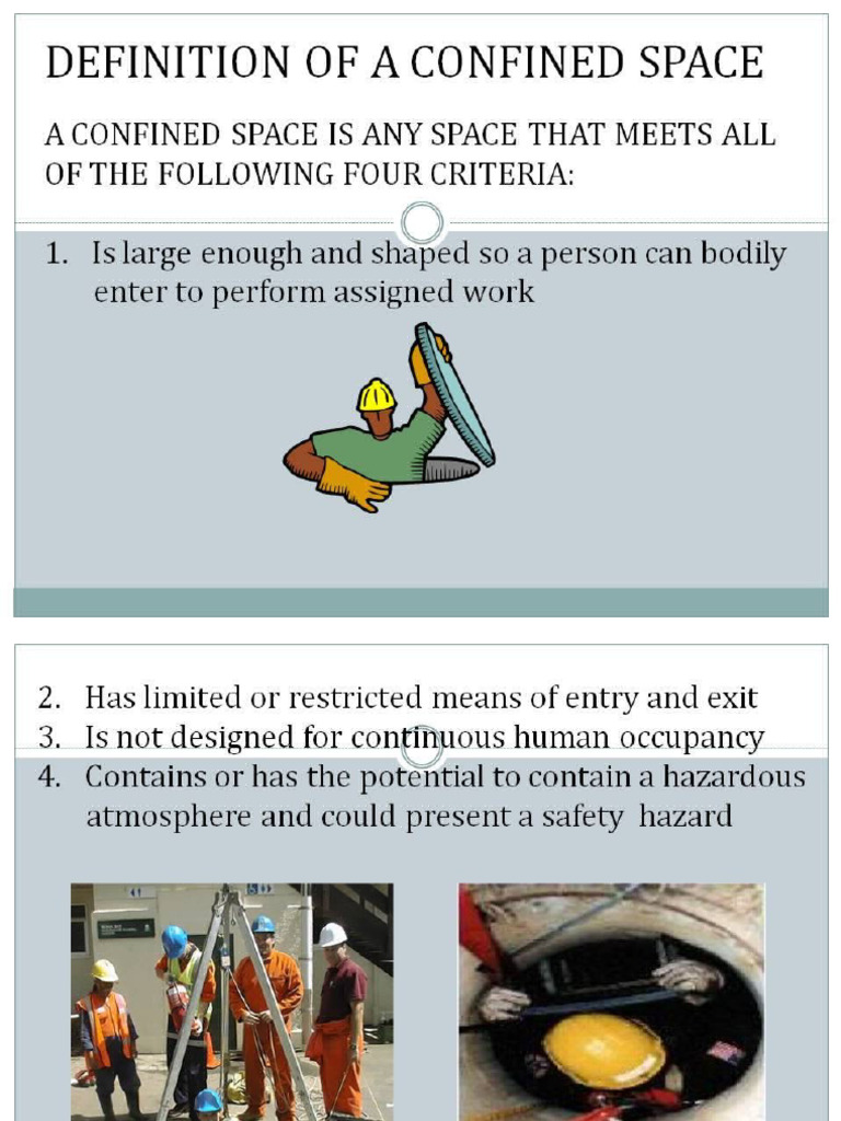confined space | PDF