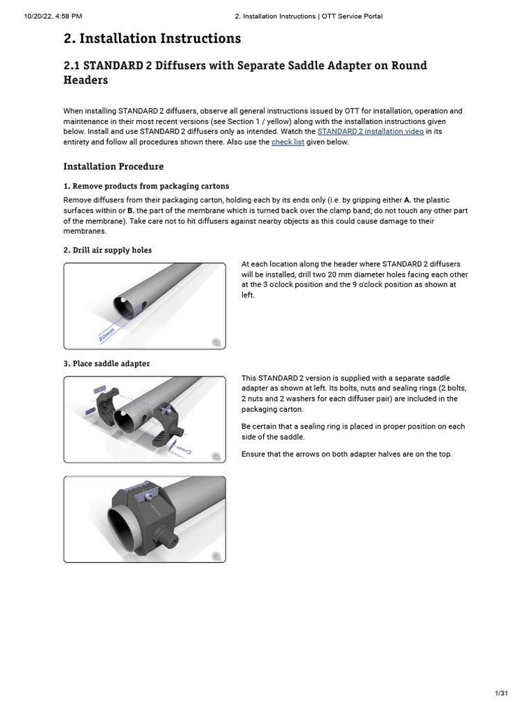 Installation Instructions - OTT Service Portal | PDF | Screw | Electrical Connector