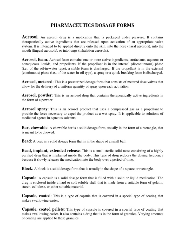 Pharmaceutical Dosage Forms | PDF | Tablet (Pharmacy) | Topical Medication
