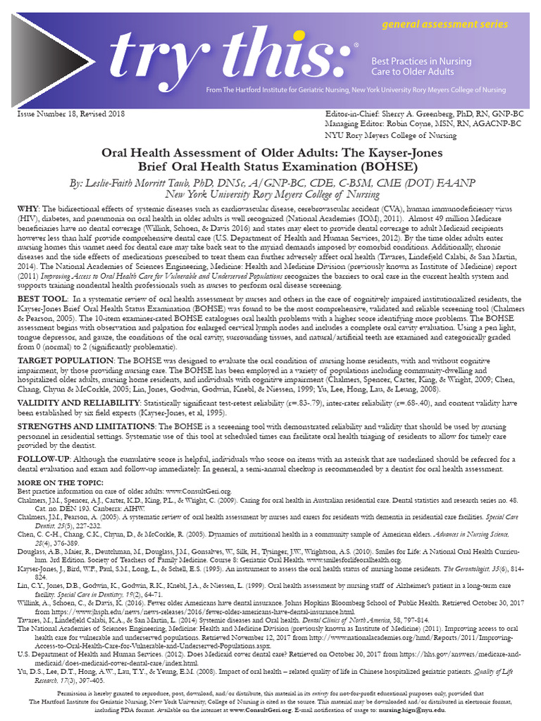 BOHSE | PDF | Dentures | Dentistry