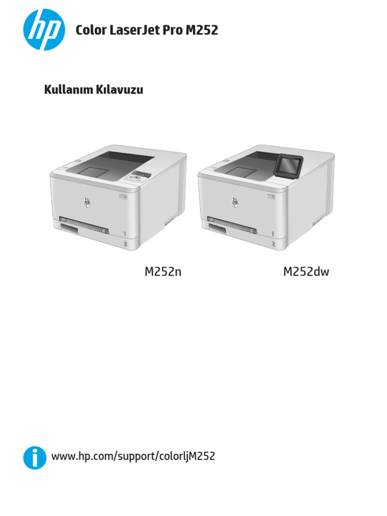 Color Laserjet Pro M252 Kullanım Kılavuzu Pdf