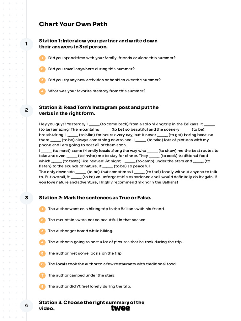 Chart Your Own Path | PDF