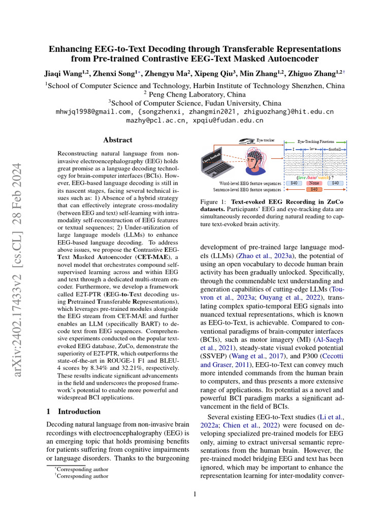 脑电到语言 | PDF | Machine Learning | Artificial Intelligence