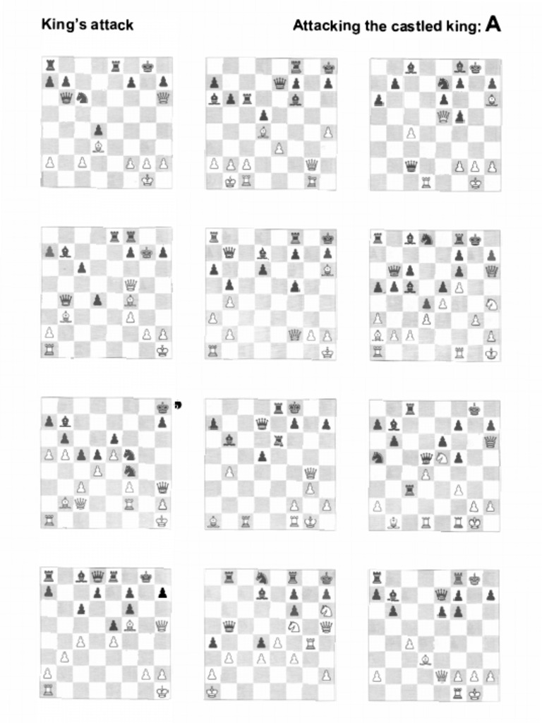 Chess practice - attachking the castled king | Download Free PDF | Game ...