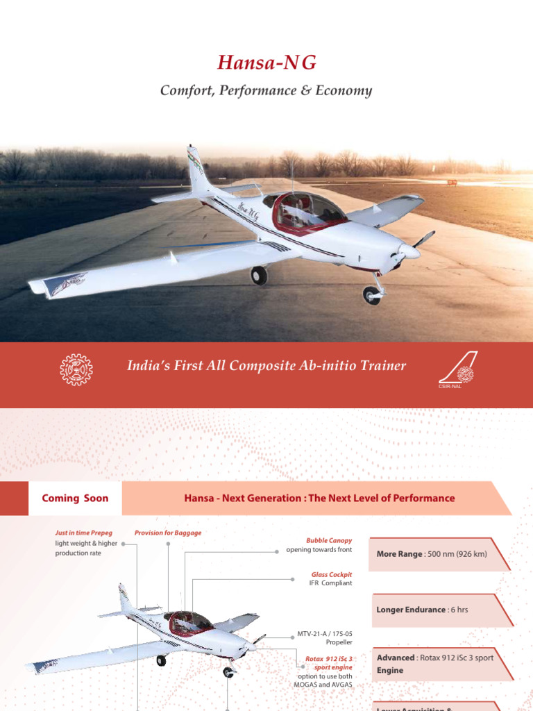 Hansa NG Brochure | PDF | Landing Gear | Transport
