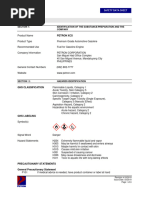 Petron Diesel Max Safety Data Sheet | PDF | Dangerous Goods | Toxicity