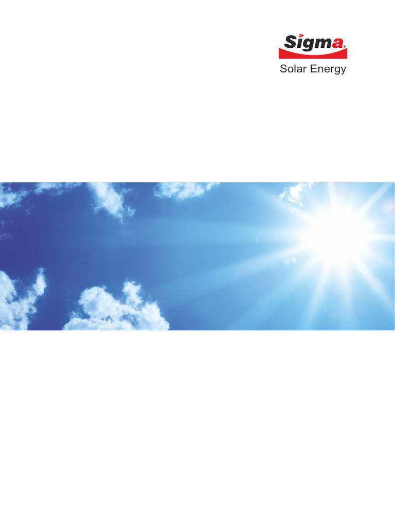 Sigma Full Brochure | PDF | Water Heating | Pipe (Fluid Conveyance)