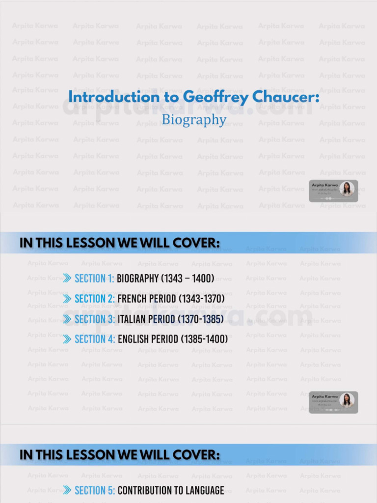 Geoffrey Chaucer | PDF