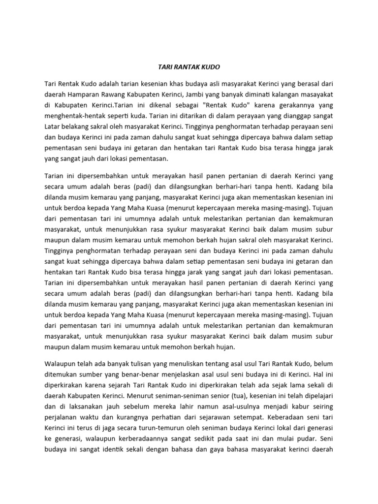 TARI RANTAK KUD-WPS Office | PDF | Seni