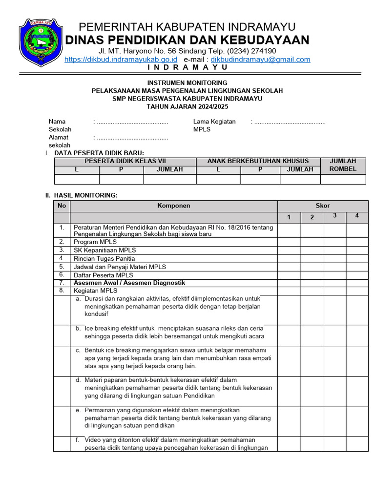 Instrumen Monitoring MPLS | PDF | Karier & Perkembangan