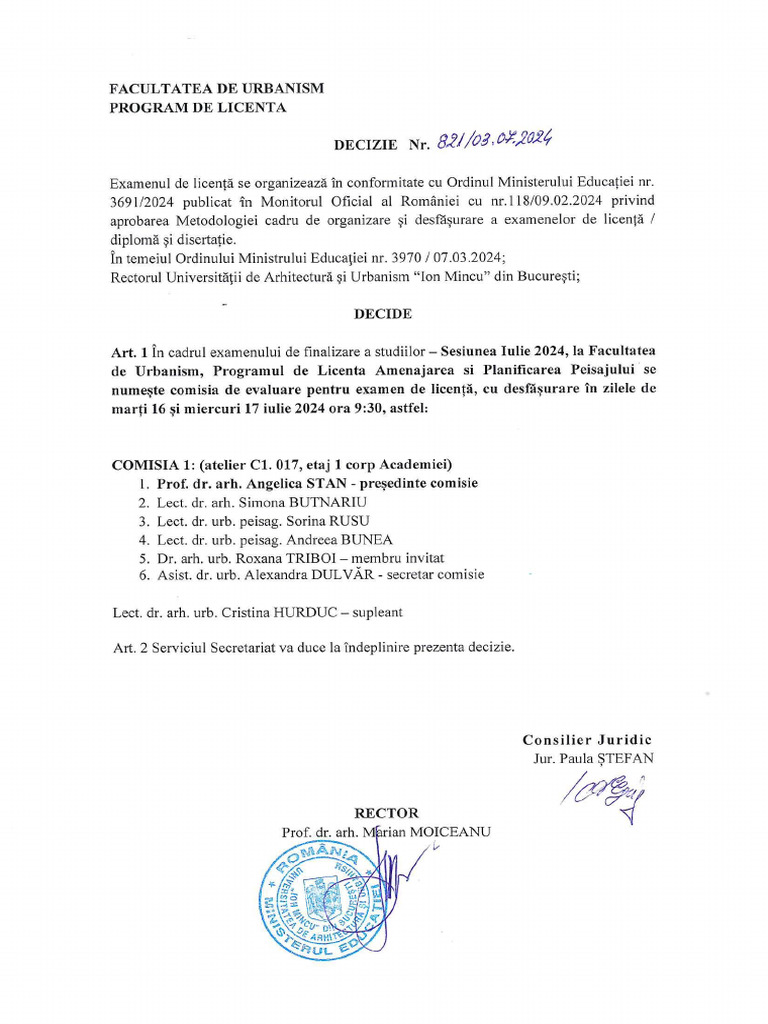 Decizie Comisii APP | PDF