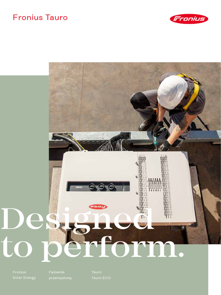 SE BRO Fronius Tauro PL | PDF