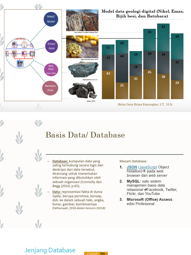 Model Data Geologi Digital - Batubara | PDF