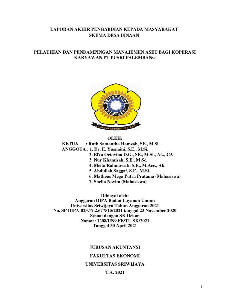 Laporan Akhir Ruth 2021 | PDF
